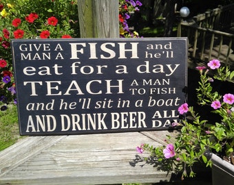 Give a man a fish | Etsy