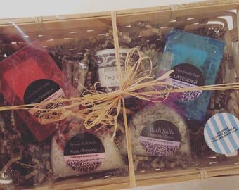 Candle gift basket | Etsy