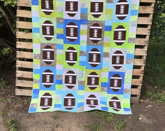 Football quilts | Etsy