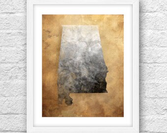 Alabama state | Etsy