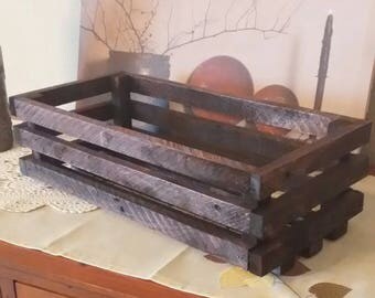 Reclaimed wood crate | Etsy