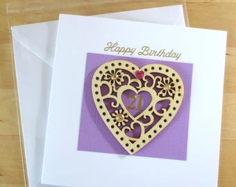 21st birthday card | Etsy