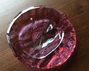 Pink blenko glass | Etsy