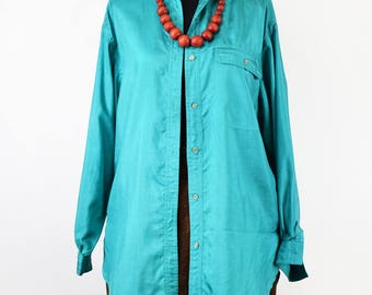 Turquoise blouse | Etsy