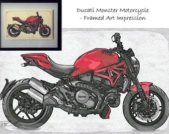 Ducati art print | Etsy