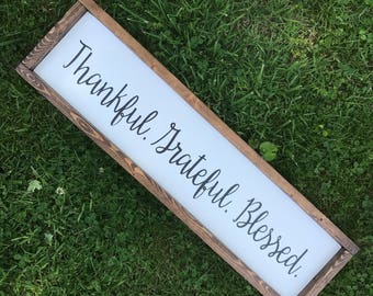 Grateful sign | Etsy