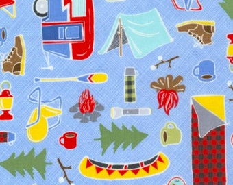 Camping fabric | Etsy