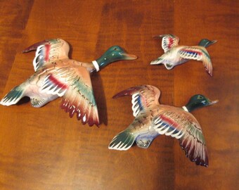Three flying ducks | Etsy