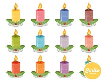 Candle clipart | Etsy