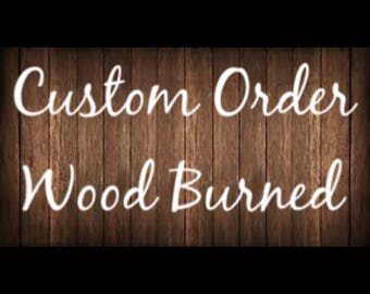Wood burned sign | Etsy