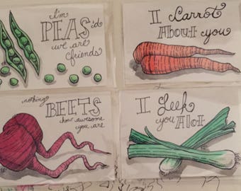 Vegetable puns | Etsy