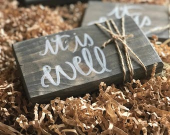 It is well sign | Etsy