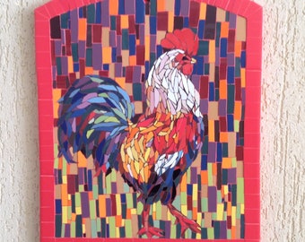 Mosaic rooster | Etsy