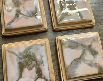 Resin coasters | Etsy