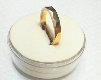 Opal prism ring 14K yellow gold