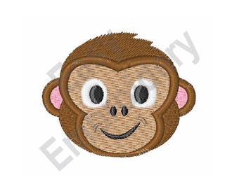Monkey embroidery | Etsy