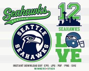 Seattle seahawks svg | Etsy