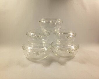 Clear glass bowl | Etsy