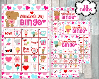 Valentine bingo | Etsy
