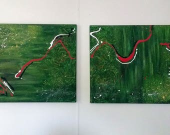 2 piece painting | Etsy