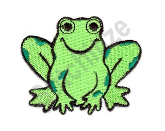 Frog embroidery | Etsy
