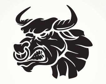 Angry bull | Etsy