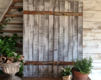 Rustic shutters | Etsy