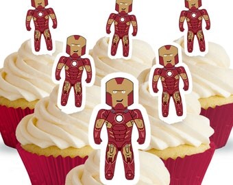 Iron man cake topper | Etsy