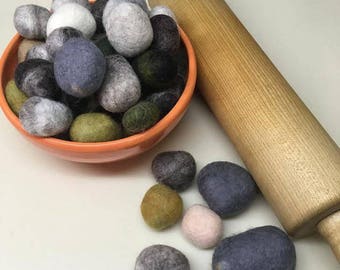 Felt stones | Etsy