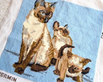 Vintage needlepoint | Etsy