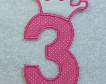 Crown with number 3 | Etsy