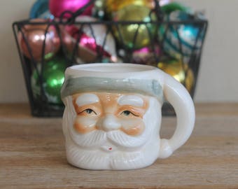 Vintage santa mugs | Etsy