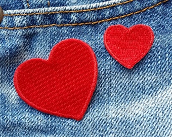 Heart patches | Etsy