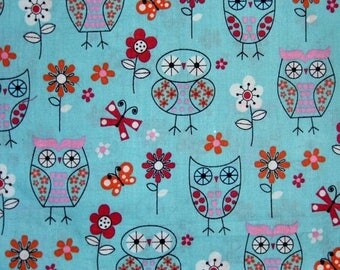 Owl fabric | Etsy