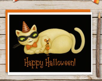Happy halloween card | Etsy