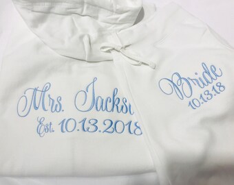 Bride Tracksuit Set Brides Hoodie and pants Bridal Party