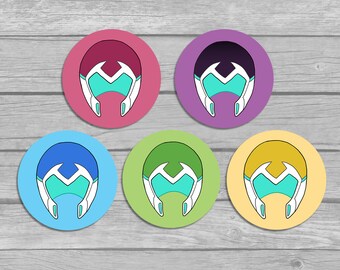 Voltron buttons | Etsy
