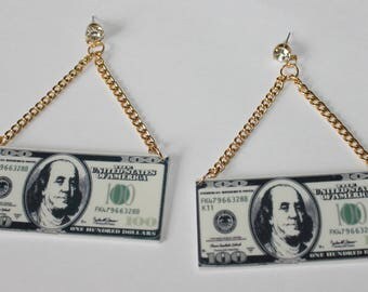 Money earrings | Etsy