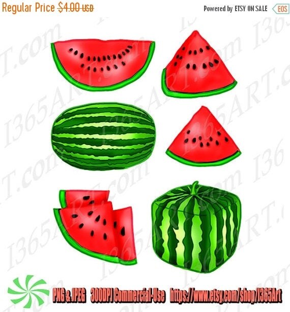 50% OFF Watermelon Clipart Watermelon Clip art Party