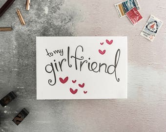 Girlfriend card | Etsy