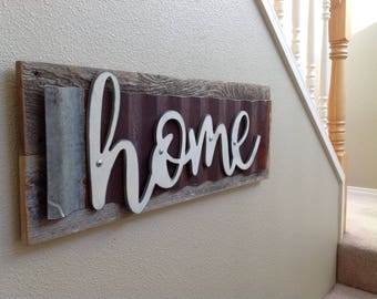 Home sign | Etsy