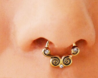 Faux nose ring | Etsy