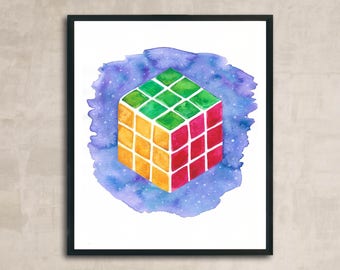 Rubiks cube art | Etsy