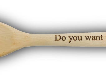Funny wooden spoon | Etsy
