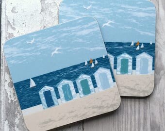 Beach coasters | Etsy