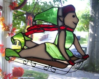 Elf stained glass | Etsy