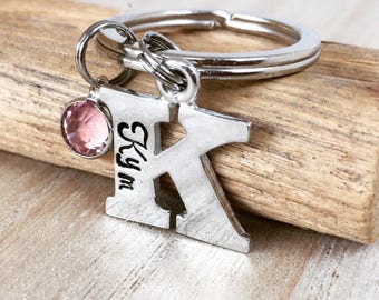 Letter keyring | Etsy