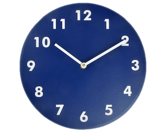 Blue wall clock | Etsy