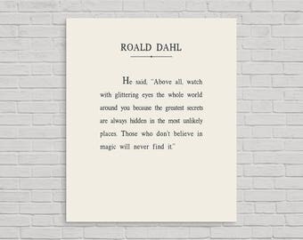 Roald dahl | Etsy