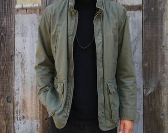 Army green jacket | Etsy